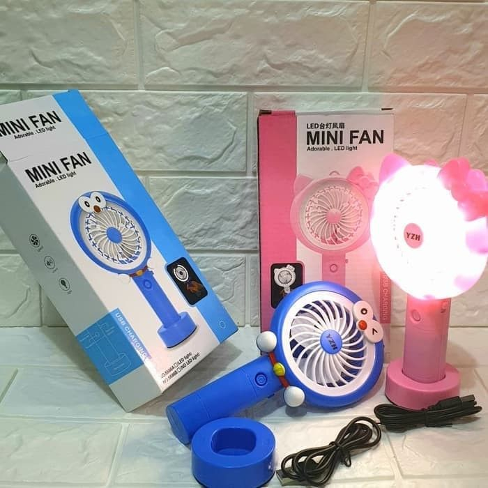 Jual KIPAS ANGIN TANGAN STAND PORTABLE KARAKTER / STANDING MINI FAN ...