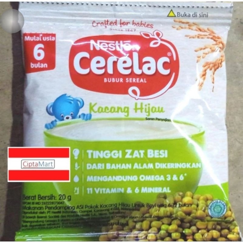Jual Nestle Cerelac Kacang Hijau Sachet 8 x 20 gram | Shopee Indonesia