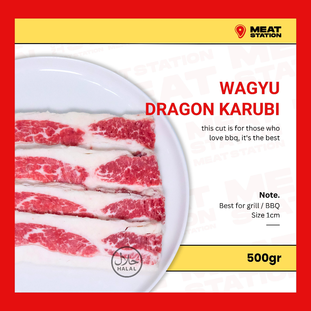 Jual Wagyu Dragon Karubi Beef Tebal 1cm 500g / Wagyu / Beef Karubi ...