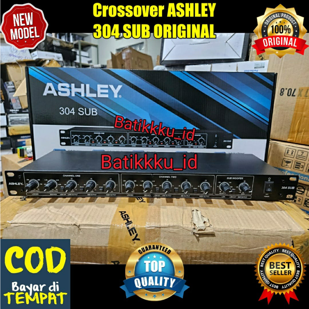 Jual Crossover ASHLEY 304 SUB 304SUB ORIGINAL 3 WAY STEREO + SUB WOOFER ...