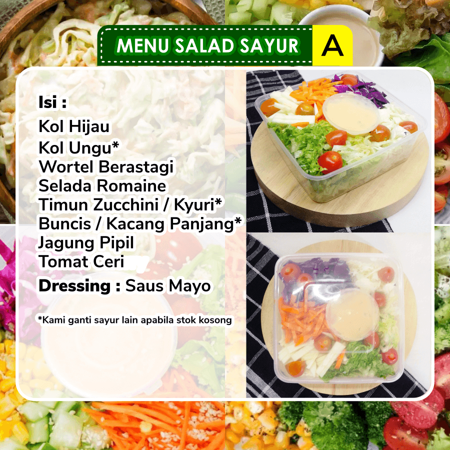 Jual Salad Sayur Fresh 500g / 1kg Promo Sayuran Bandung | Dibuat ...