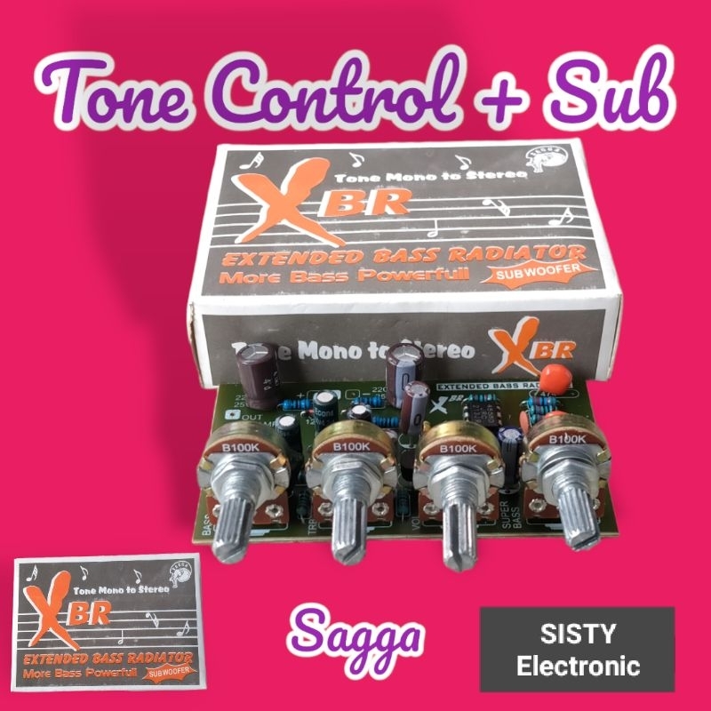 Jual tone Control Mono Plus Subwofer XBR Scorpion | Shopee Indonesia
