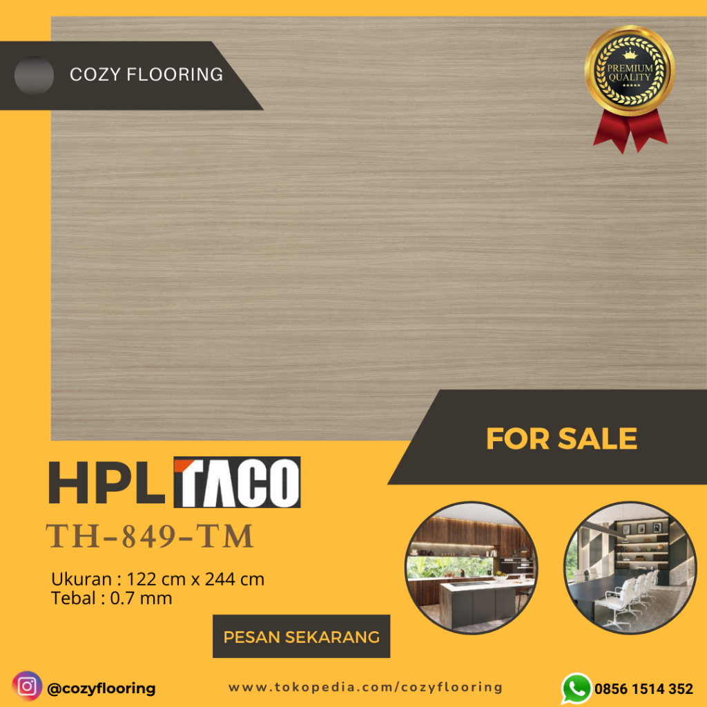 Jual HPL Taco woodgrain Type Kode TH 849 TM Ash Afromosia Timber | Shopee Indonesia