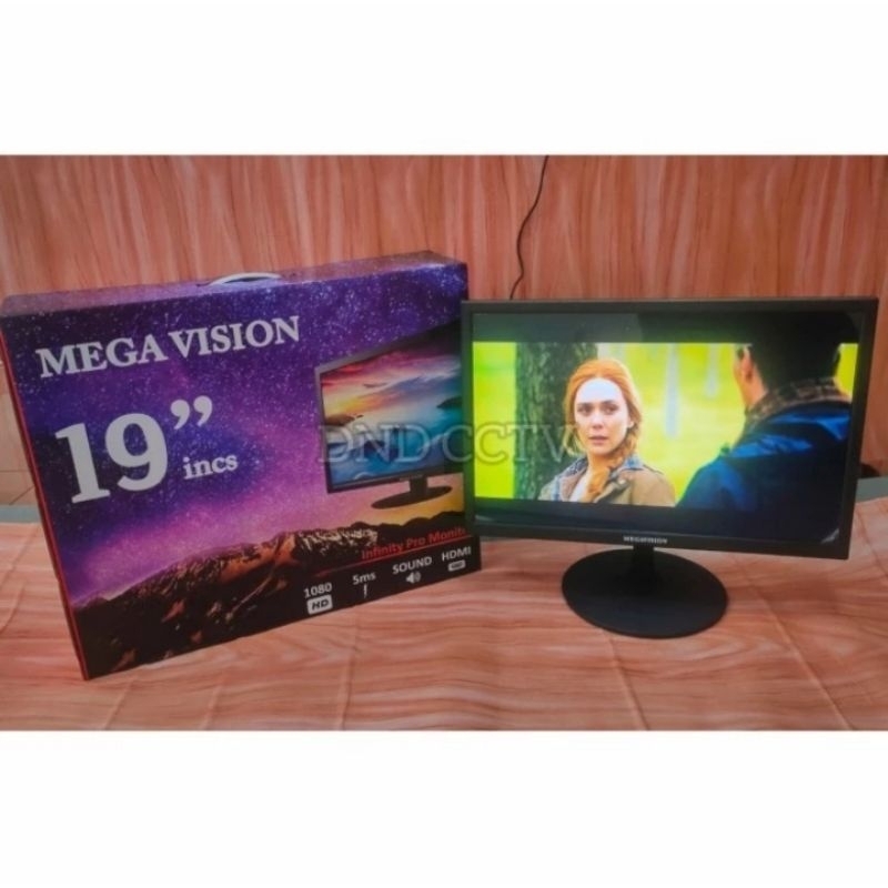 Jual Monitor LED Megavision 19inch Support HDMI dan VGA | Shopee Indonesia