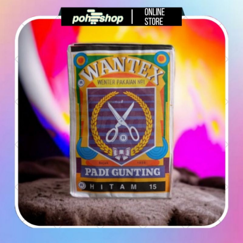 Jual Wantex Cap Padi Gunting 15 Hitam | Shopee Indonesia