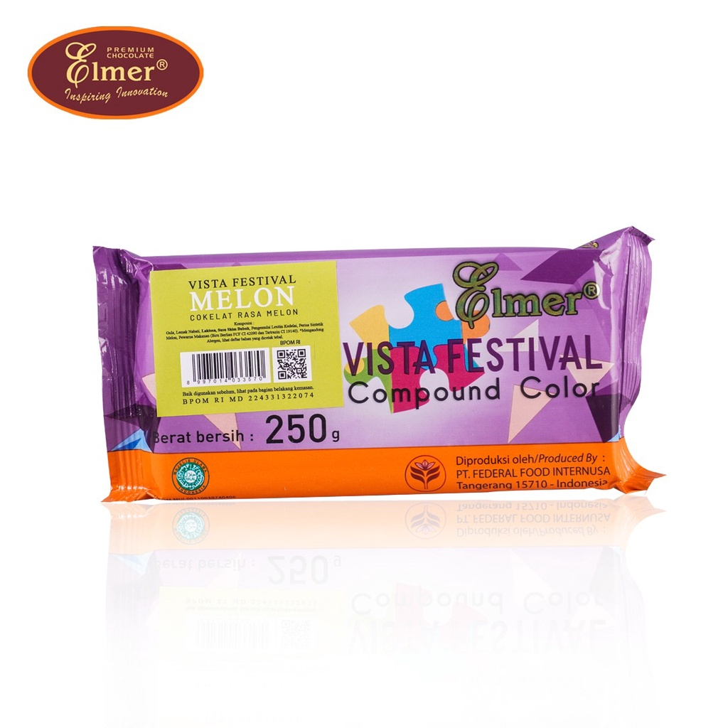 Jual Elmer Compound Melon 250gr / Elmer Coklat Blok Es Kul Kul | Shopee ...