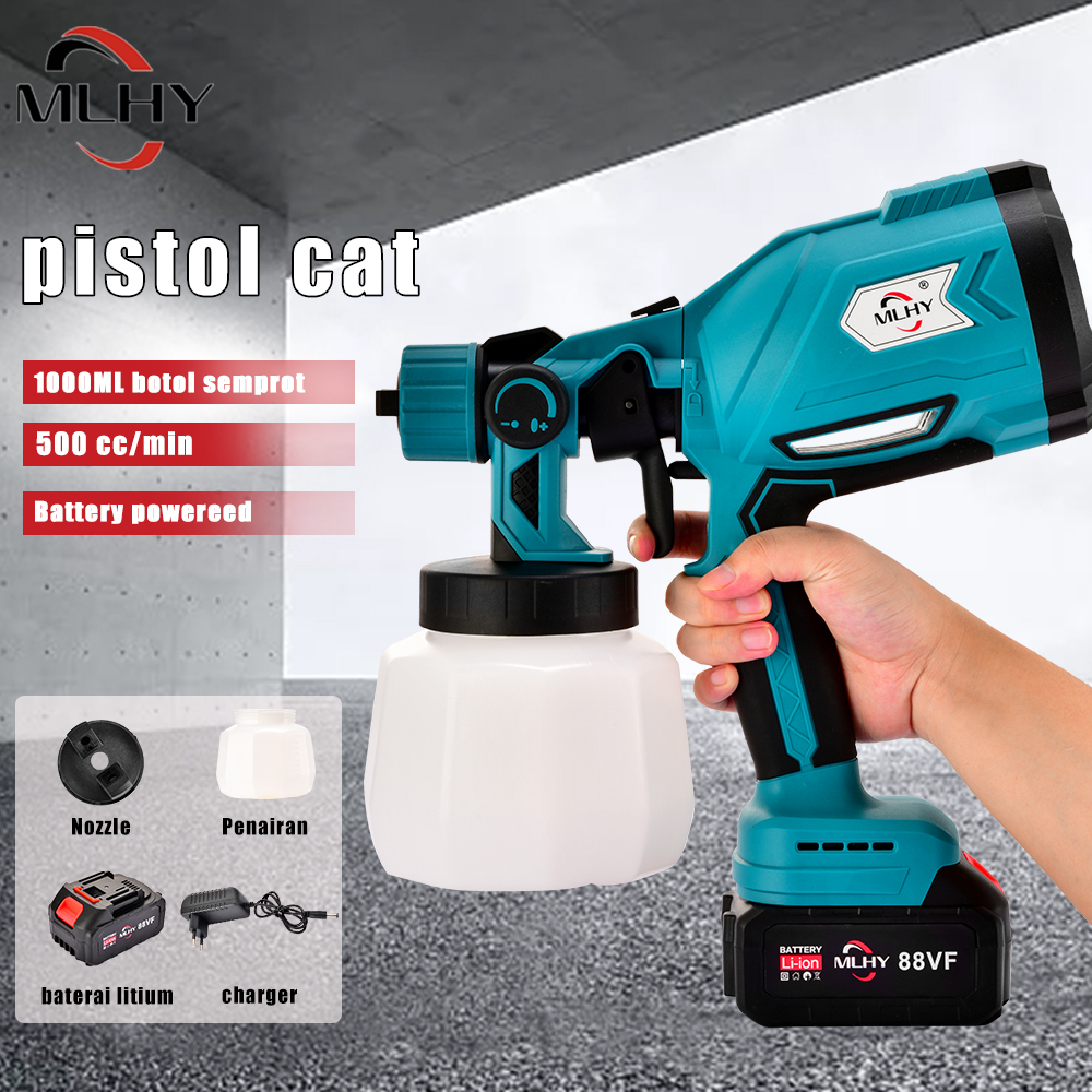 Jual MLHY 1000ML Spray gun elektrik/Alat Semprotan Cat Spray/mesin ...
