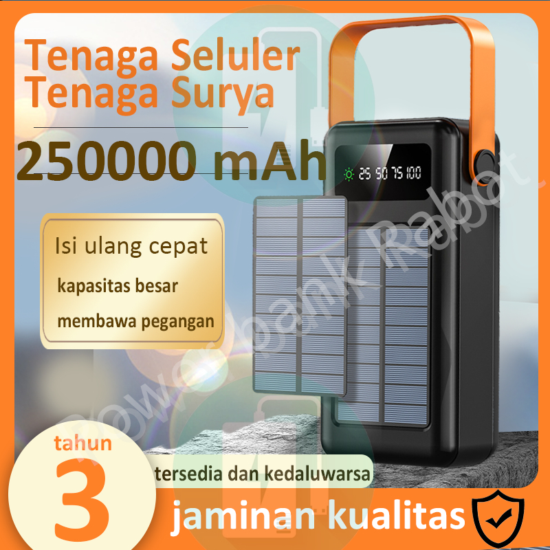Jual MK Powerbank 250000mah power bank solar cell original power bank ...