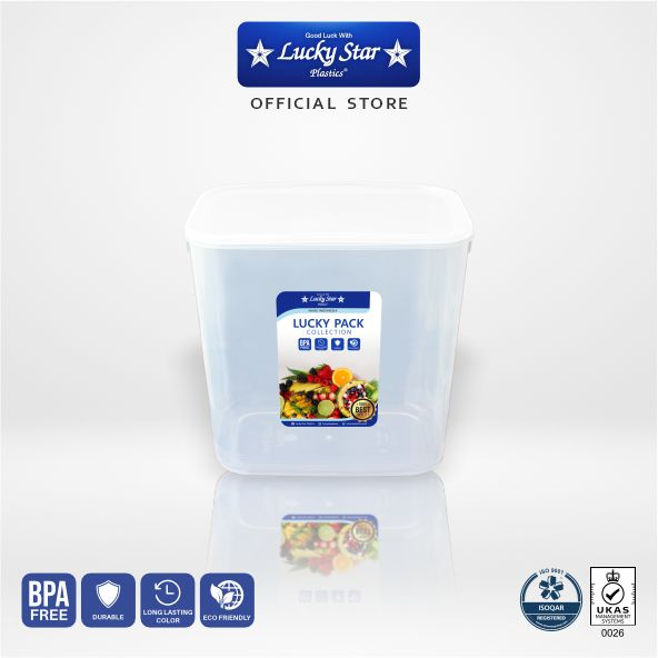 Jual Lucky Star - Toples Plastik Lucky Pack 8000 ml / Wadah Plastik ...