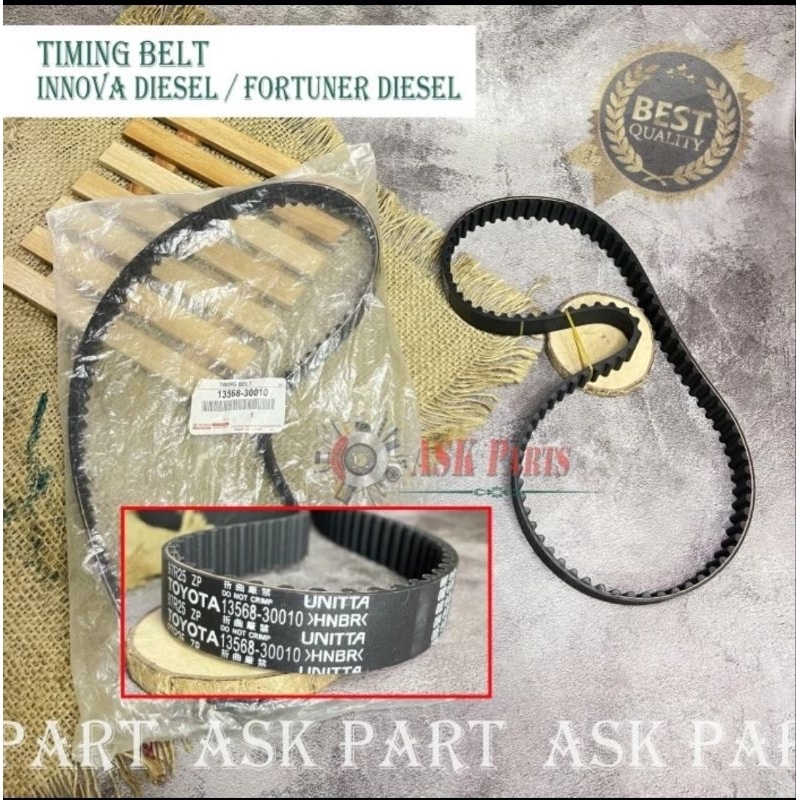Jual TIMING BELT SABUK KIPAS TOYOTA INNOVA INOVA HILUX FORTUNER DIESEL ...