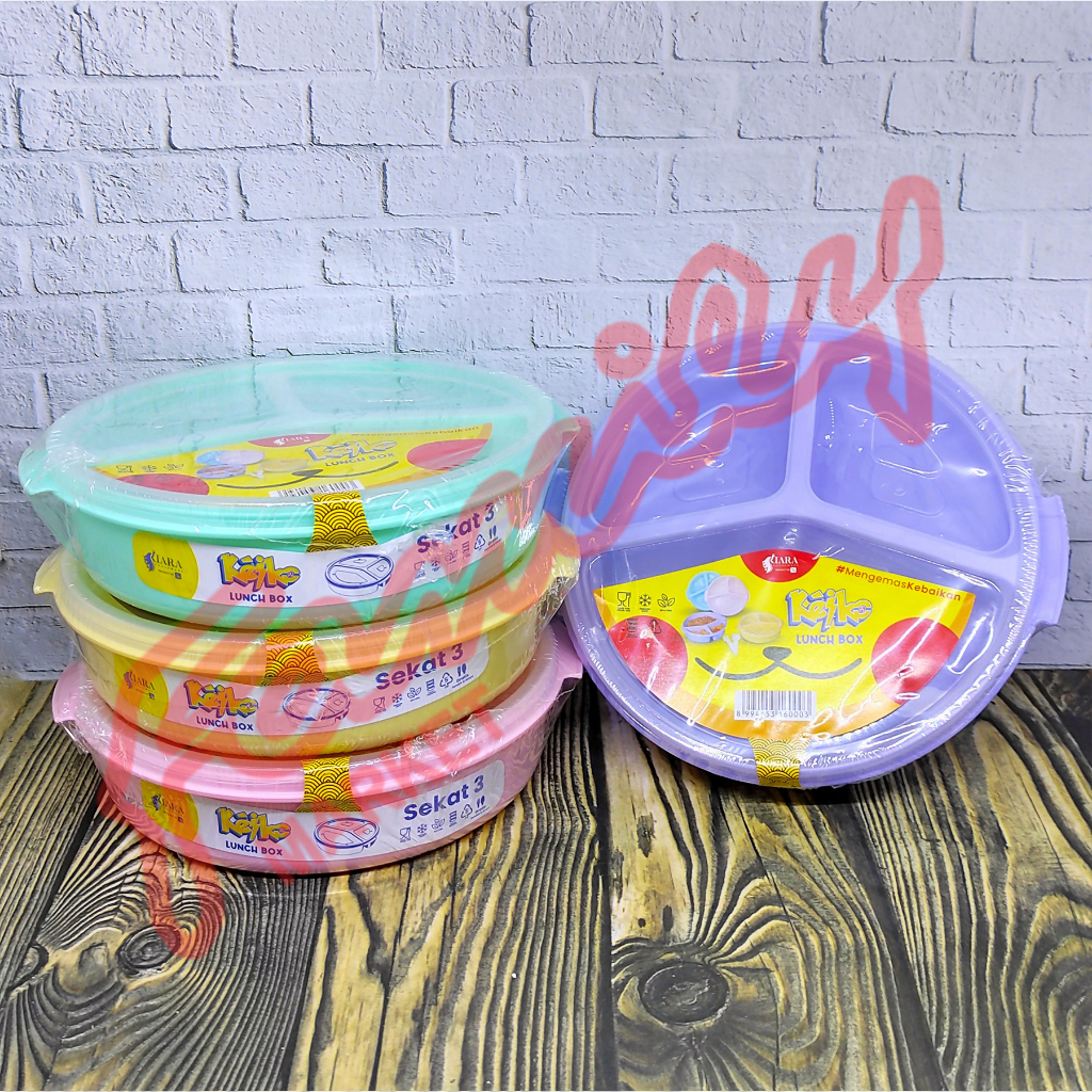 Jual LUNCH BOX / TEMPAT MAKAN BULAT PLASTIK KEIKO SEKAT KIARA | Shopee ...