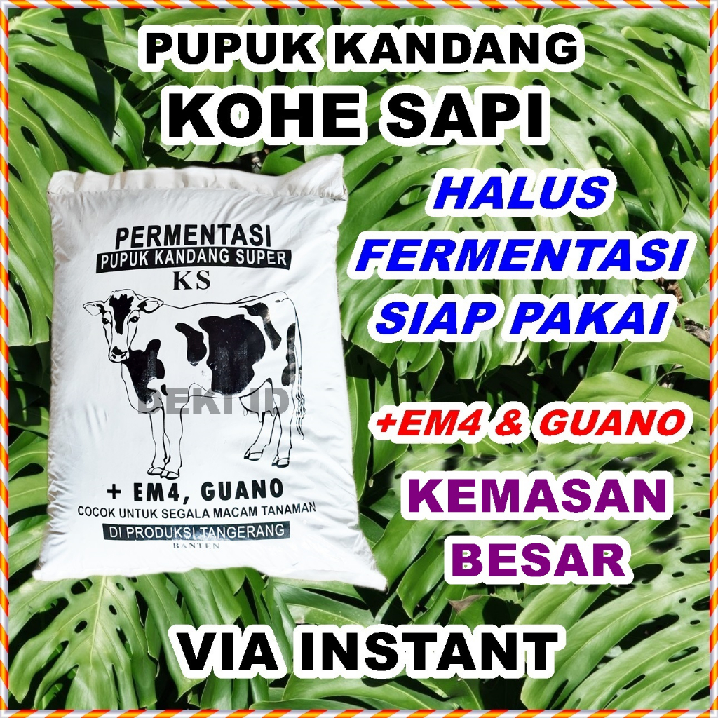 Jual Pupuk Kandang Organik Kohe Sapi Kemasan Besar Via Instant Siap ...