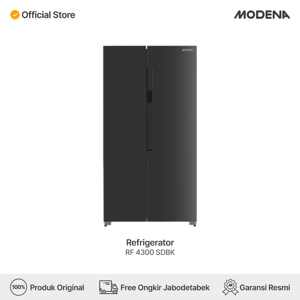 Jual MODENA Refrigerator - Side by Side RF 4300 SDBK | Shopee Indonesia