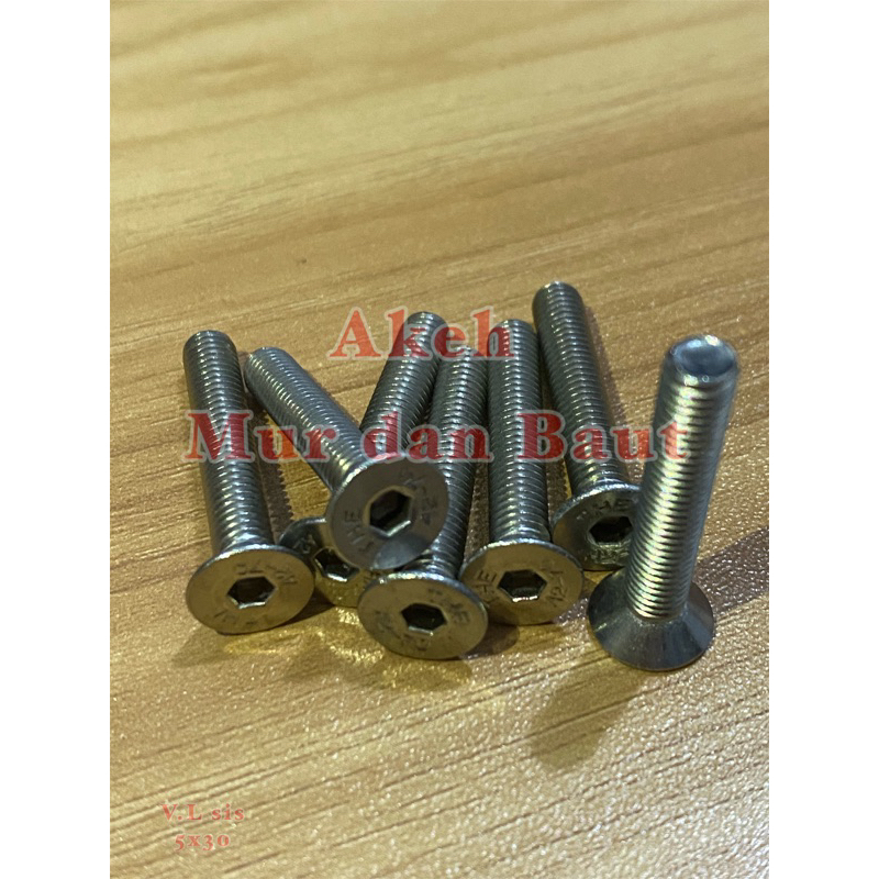 Jual Baut Verseng M5 Stainless 304 / Baut Kepala V M5 Murah | Shopee Indonesia