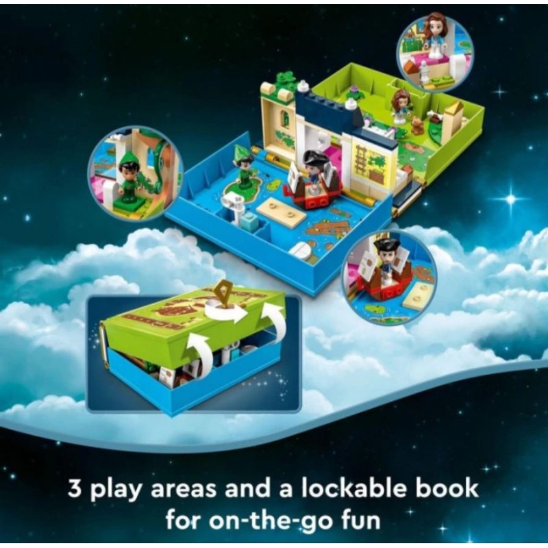 Jual lego Disney specials 43220 Peter Pan & Wendy's storybook adventure ...