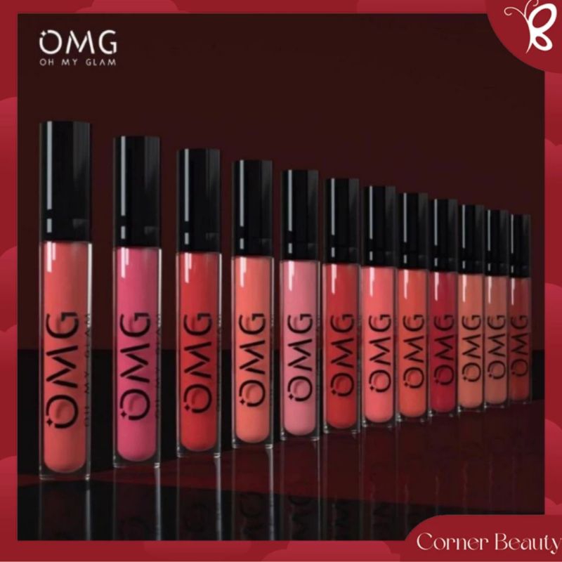 Jual OMG Oh My Glam matte kiss Lip cream 3,5g (Lipstick lip cream ...