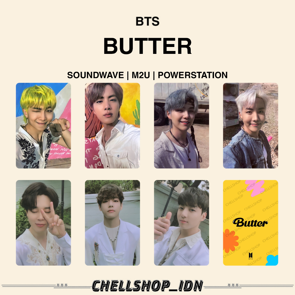 Jual PHOTOCARD BTS LUCKY DRAW BUTTER SOUNDWAVE M2U POWERSTATION | Shopee Indonesia