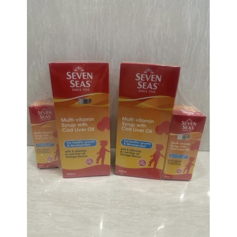 Jual SEVEN SEAS MULTIVITAMIN SYRUP WITH COD LIVER OIL 500ML + 100ML ...