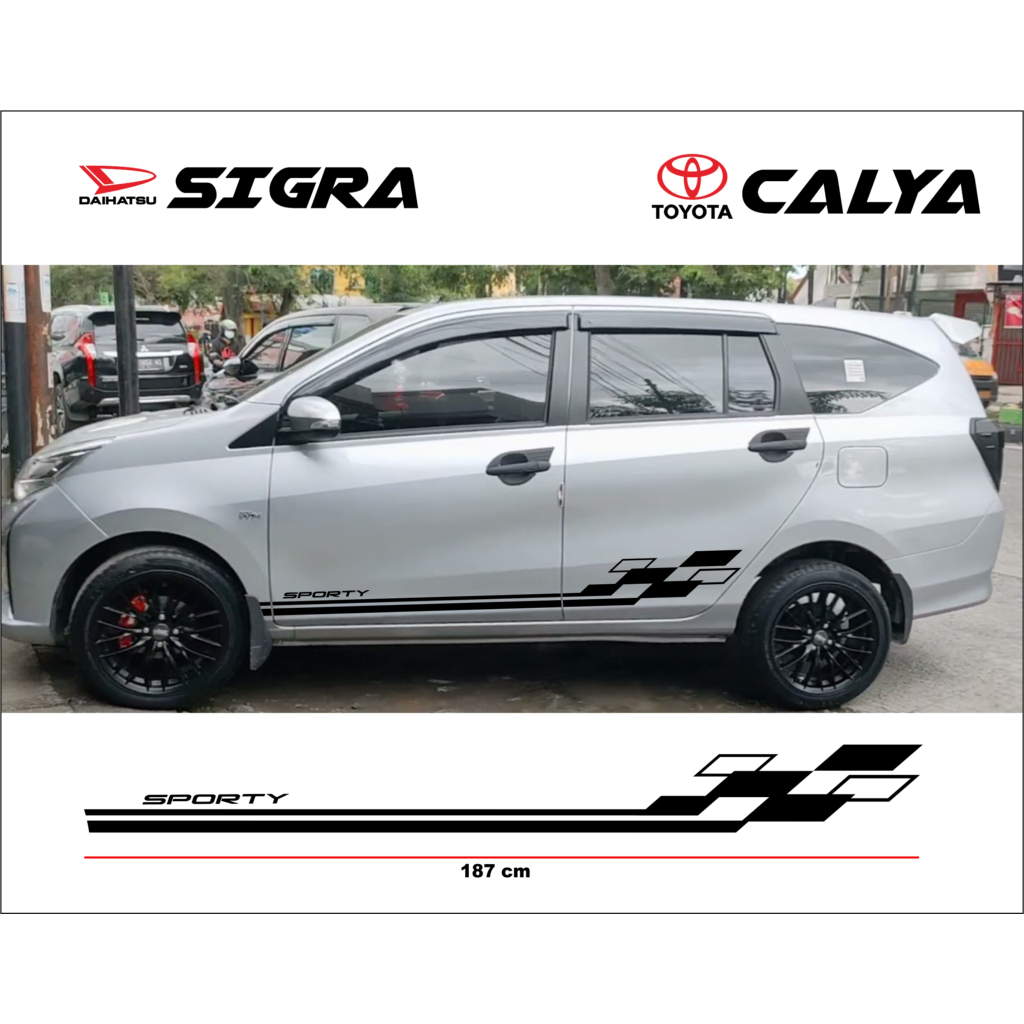 Jual Sticker toyota calya daihatsu sigra sticker custom mobil calya ...
