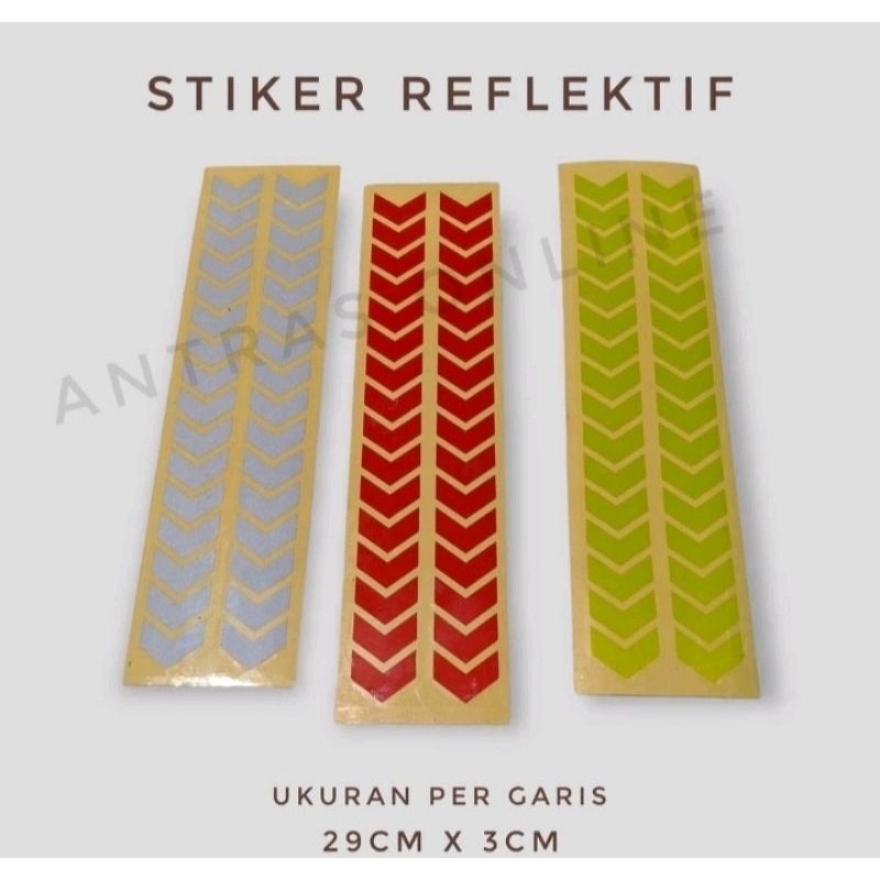 Jual Stiker Cutting refifktif box motor panah garis polisi | Shopee ...