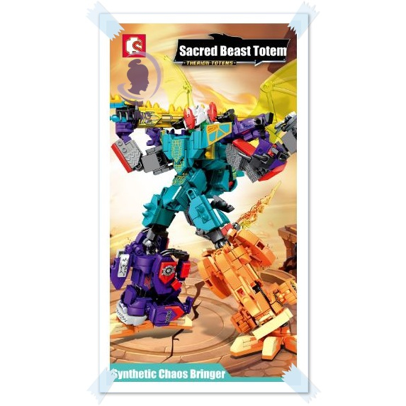 Jual Sembo Block 4 in 1 Robot Transformer Animal Flying Python,Giant ...