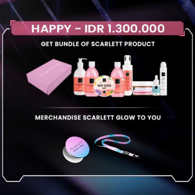 Jual Scarlett X EXO Bundle of Happy Scarlett Product | Shopee Indonesia