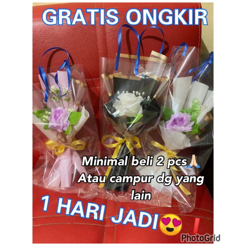 Jual Bucket buket bouquet bunga mini palsu/antificial termurah untuk ...