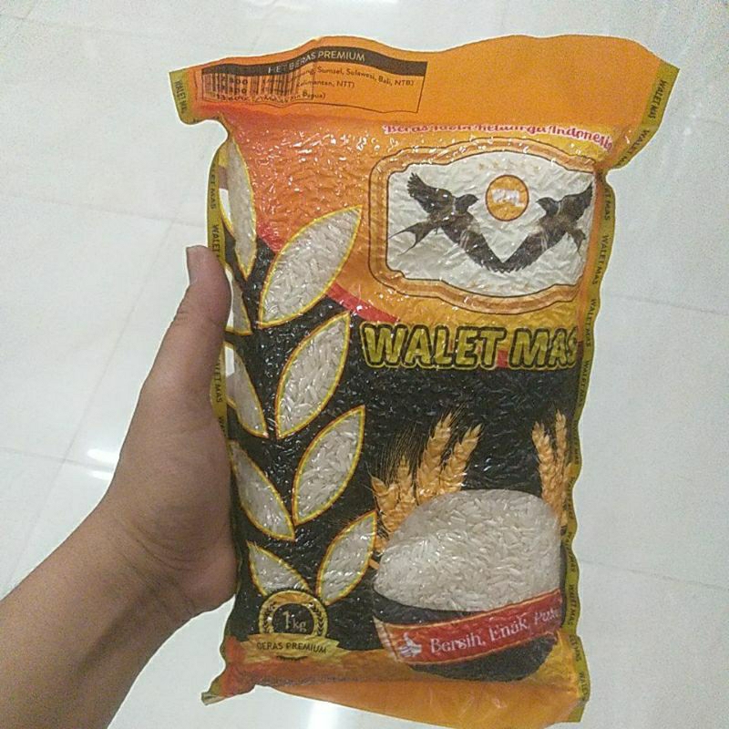 Jual Walet Mas Beras Putih 1 Kg Premium/Kepala ( Kemasan Vacuum ...