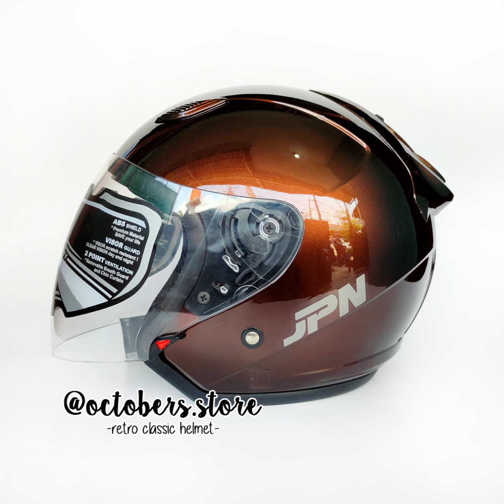 Jual HELM JPN GALAXY ORIGINAL HELM MOTOR SNI DEWASA HELM HALF FACE OPEN ...