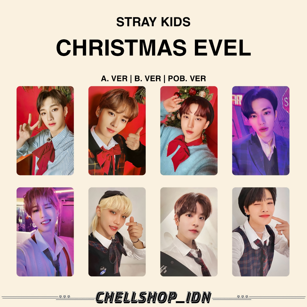 Jual PHOTOCARD STRAY KIDS CHRISTMAS EVEL | Shopee Indonesia
