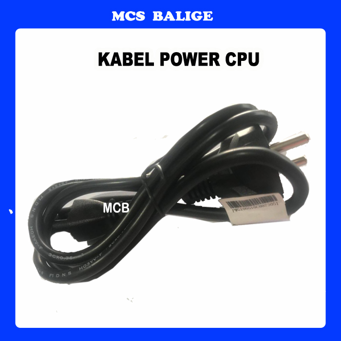 Jual KABEL POWER CPU COLOKAN 3 lubang ori / ADAPTOR | Shopee Indonesia