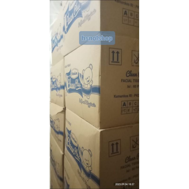 Jual Tissue Clean Plus 180 sheets 1 karton 60 pack | Shopee Indonesia