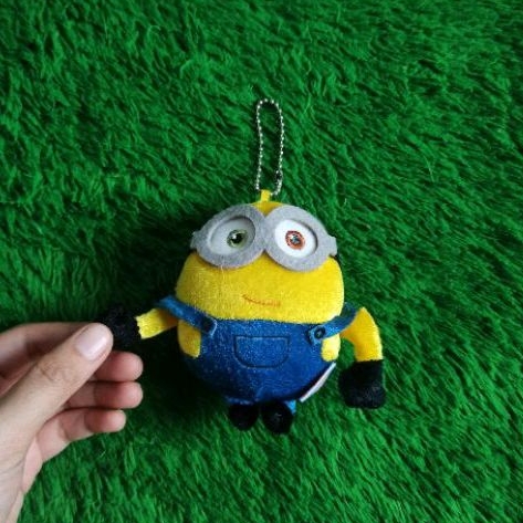 Jual Boneka Gantungan Kunci Minion Bob Senyum (Preloved) | Shopee Indonesia