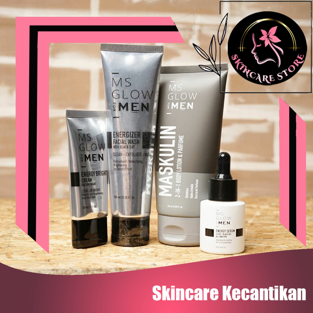 Jual MS GLOW FOR MEN Paket Basic + Maskulin | Shopee Indonesia