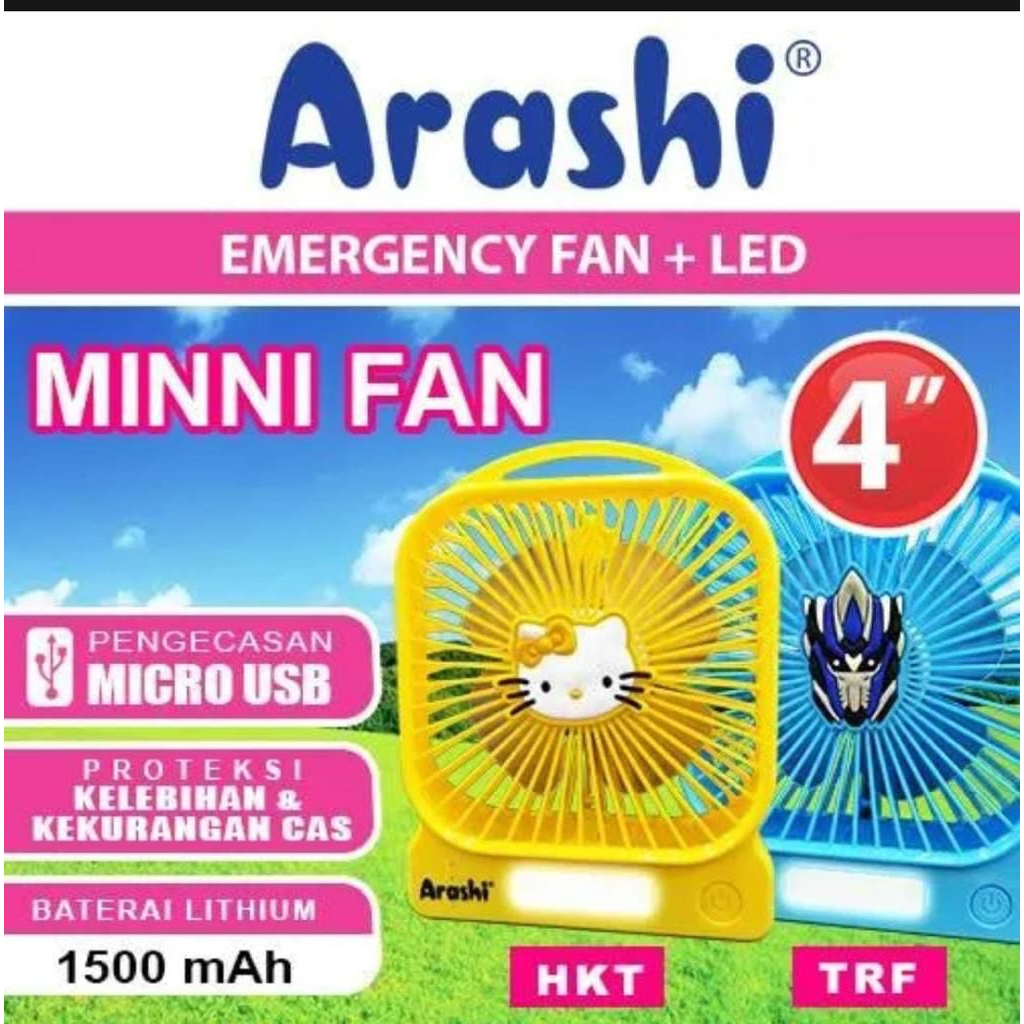 Jual Mini Fan Portable Arashi 4 inchi | Shopee Indonesia