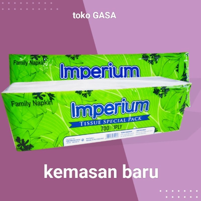 Jual TISSUE NAPKIN IMPERIUM PUTIH - KITCHEN TOWEL - 700 SHEET / tisu ...