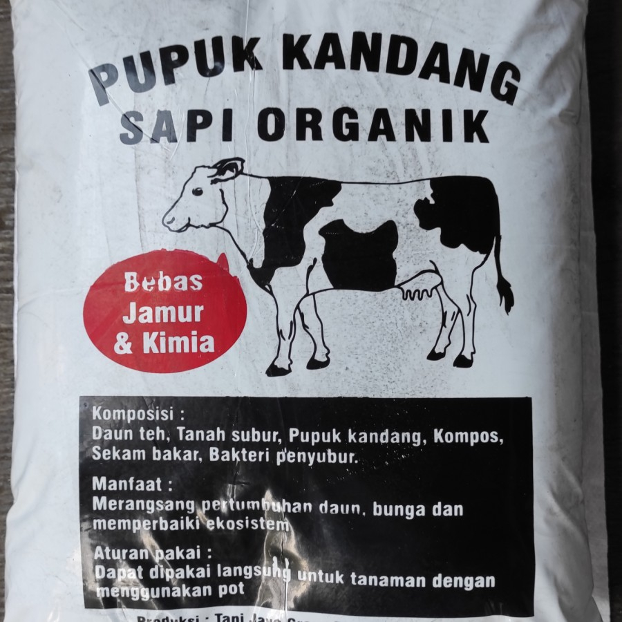 Jual MEDIA TANAM PUPUK KANDANG SAPI KEMASAN BESAR (GRAP&GOJEK ONLY ...