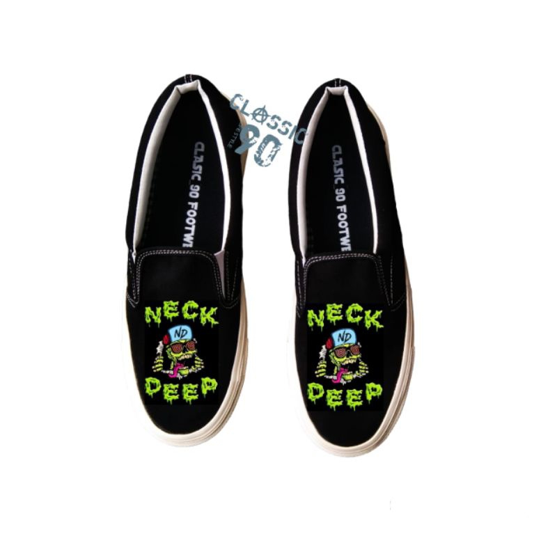 Jual Sepatu slip on "NECK DEEP ART" [ PREMIUM ORIGINAL QUALITY | Shopee ...