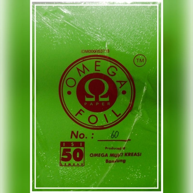 Jual Kertas Sampul Karton Cover Omega Foil Paper isi 50 lembar | Shopee ...