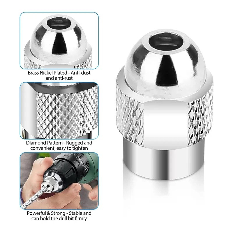 Jual Chuck M8 x 0.75 Kepala Penjepit Collet Mini Grinder Bor Tuner ...