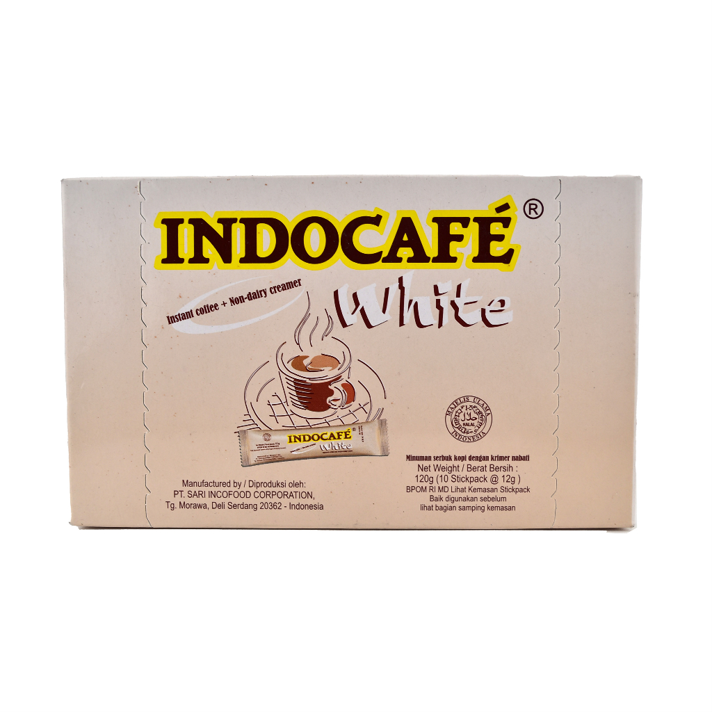 Jual Kopi Mix Instant INDOCAFE WHITE Coffee Stik isi 10's | Shopee ...