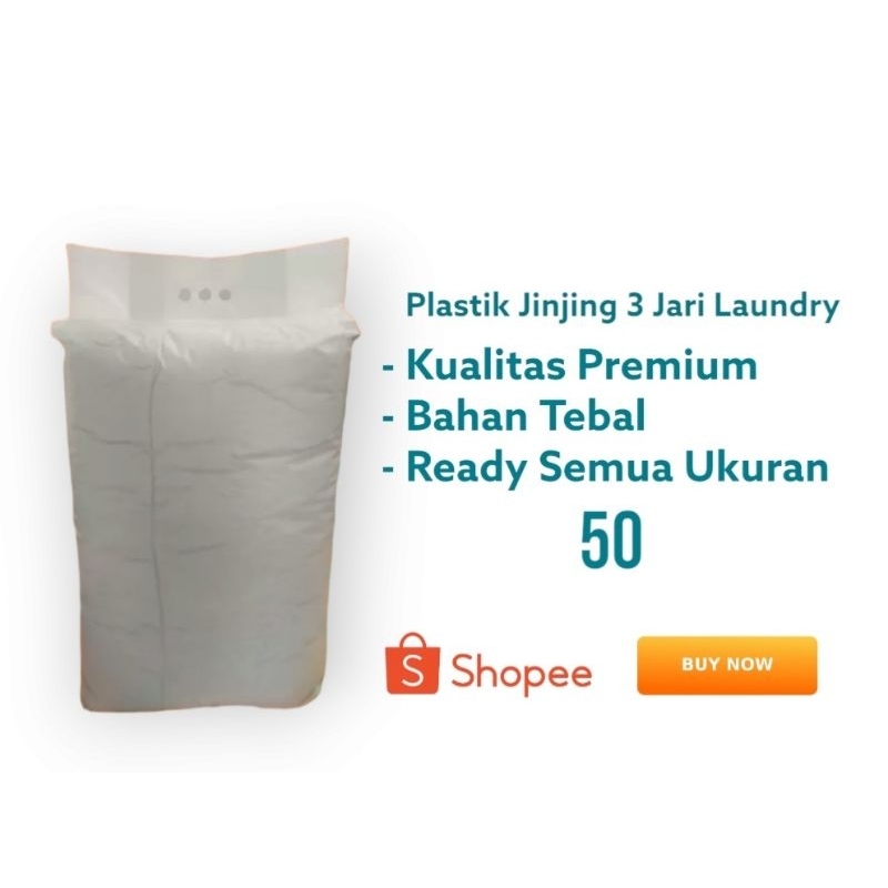 Jual Plastik Laundry | Plastik Jinjing 3 Jari | Plastik Laundry Uk. 35 ...