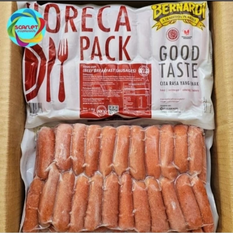Jual Bernardi BHP Beef Breakfast Sausages Sosis Sapi Cocktail 1 kg ...