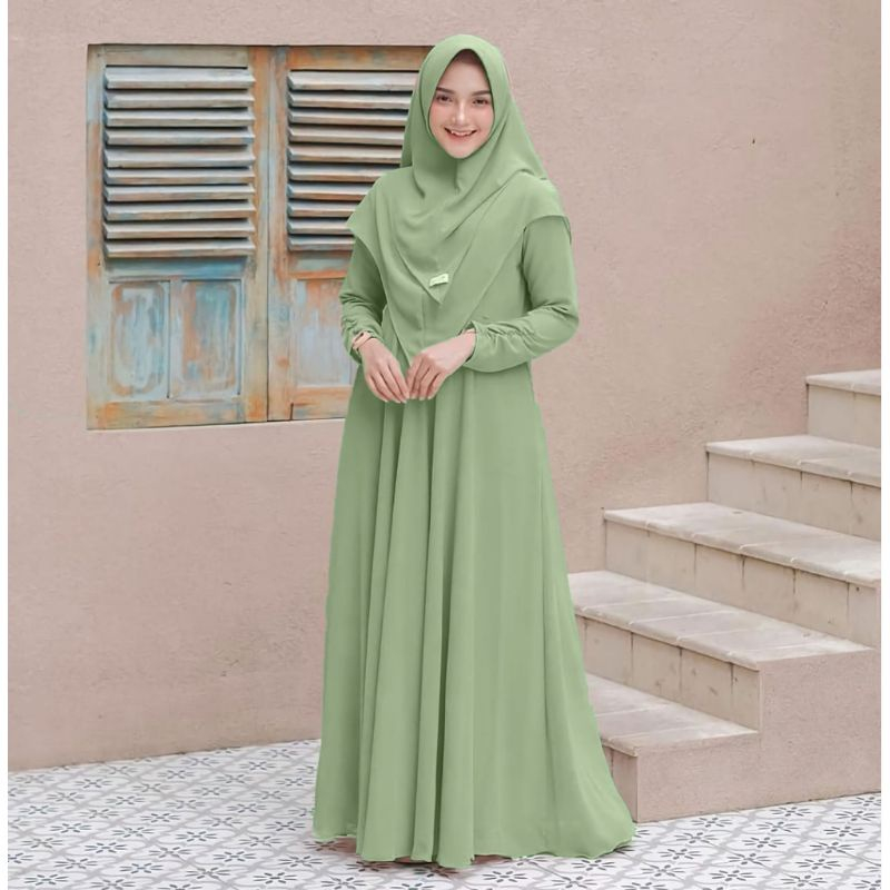 Jual SALSABILA_CLOTING Mayra Syari Gamis Dress Setelan Syari Muslim Set ...