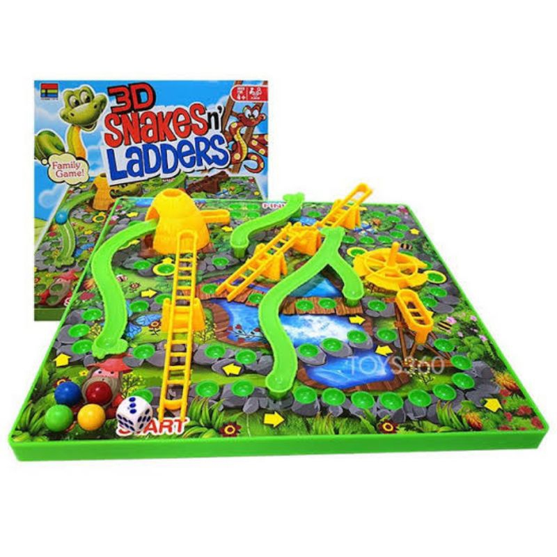 Jual Mainan Ular Tangga 3D Snake Ladders Board | Shopee Indonesia
