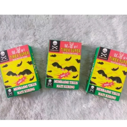 Jual Racun tikus timex super racun mati kering 1 box isi 10 sachet ...
