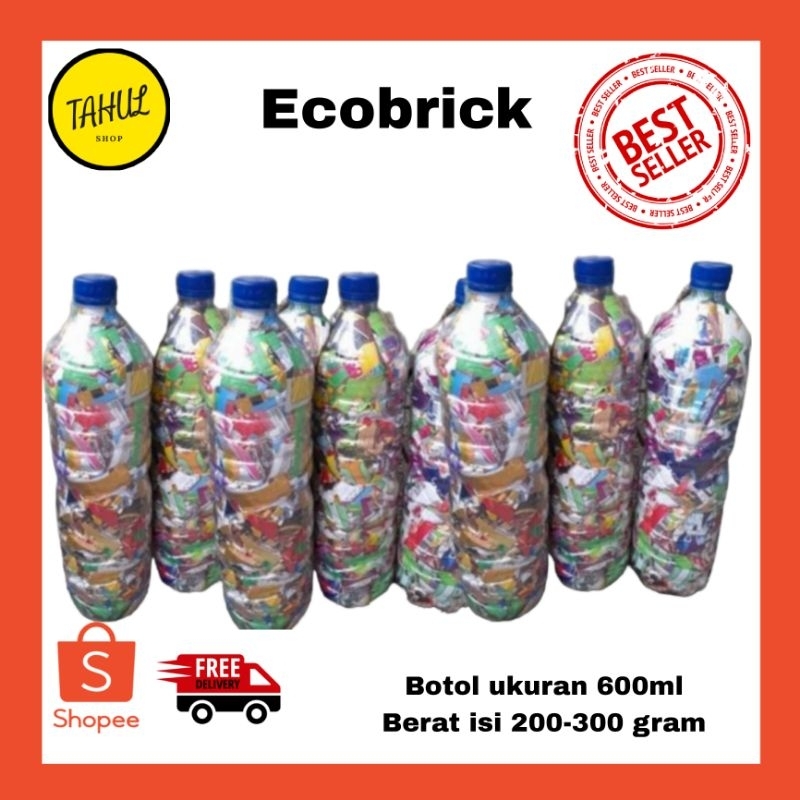 Jual Ecobrick / Ekobrik / ecobrik botol ukuran 600 ml ( berat isi 200 ...