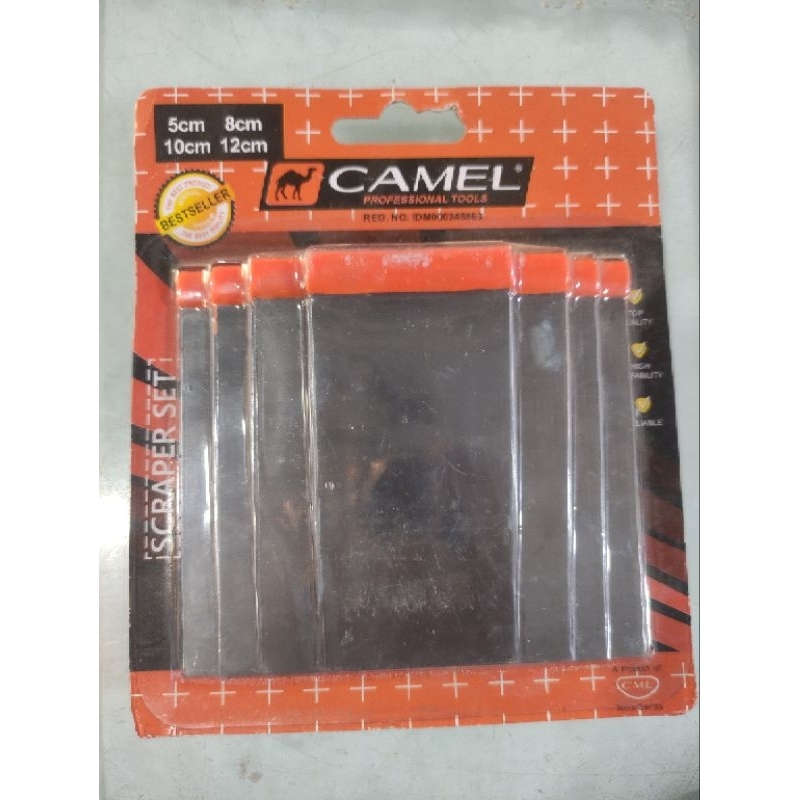 Jual Scraper Set Camel / skrap set camel isi 4 pcs (5cm, 8cm, 10cm ...