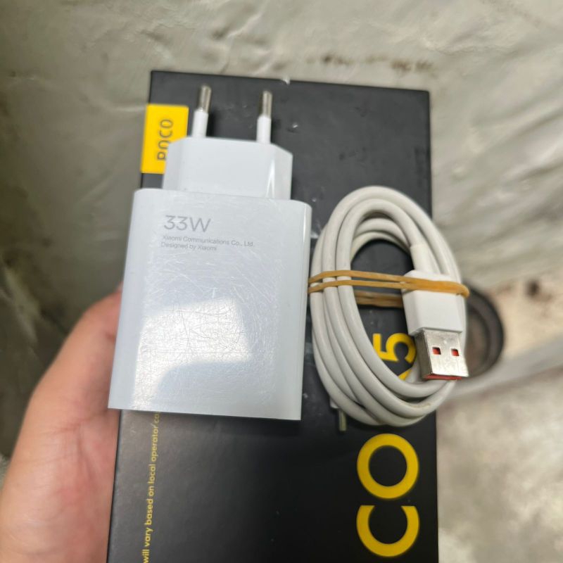 Jual Carger Xiaomi Poco X5 33 watt Bekas copotan original | Shopee ...