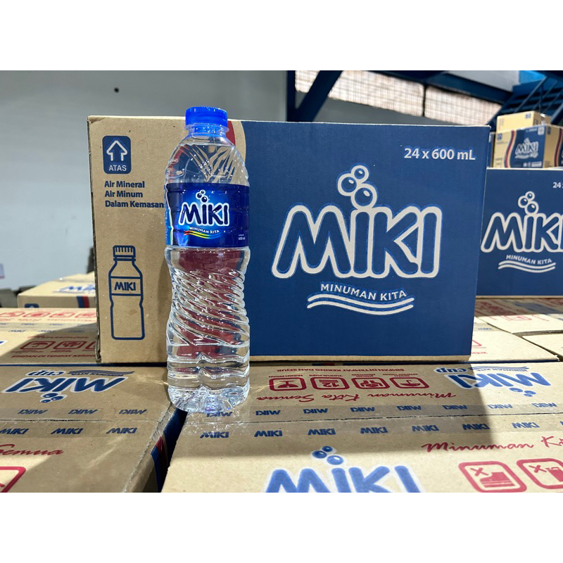 Jual Air Mineral MIKI Botol 1 Dus / AQUA Botol Air Minum Botol MIKI ...